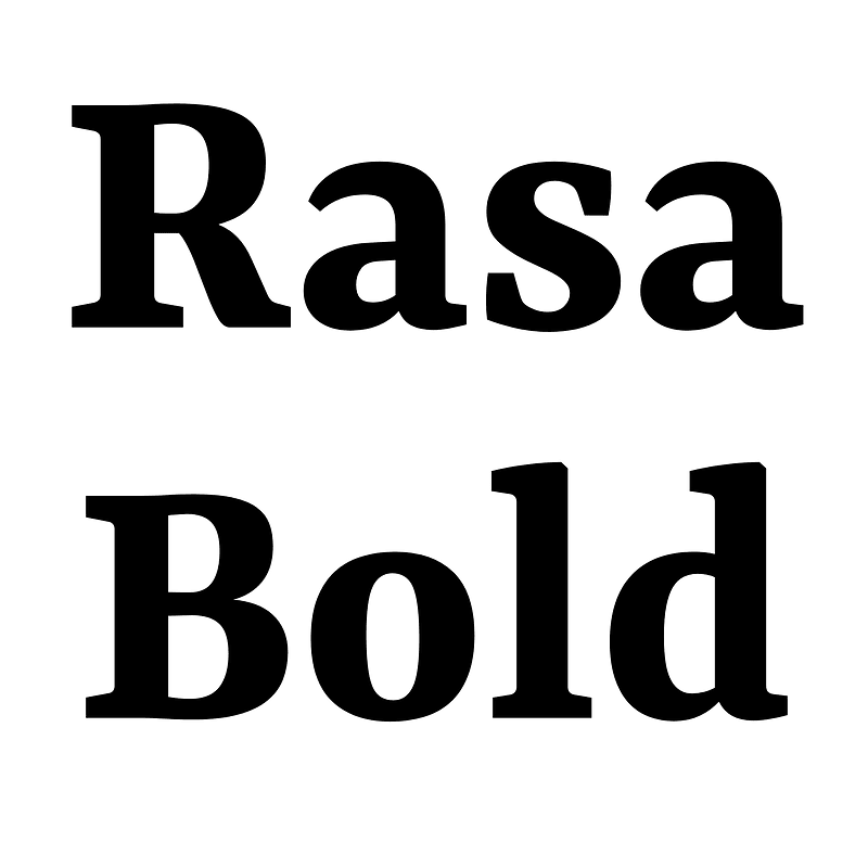 Rasa Bold font - Free fonts on Creazilla | Creazilla