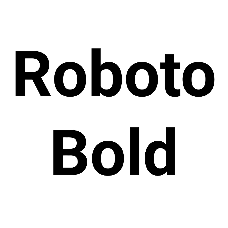 Roboto Bold - Free fonts on creazilla.com