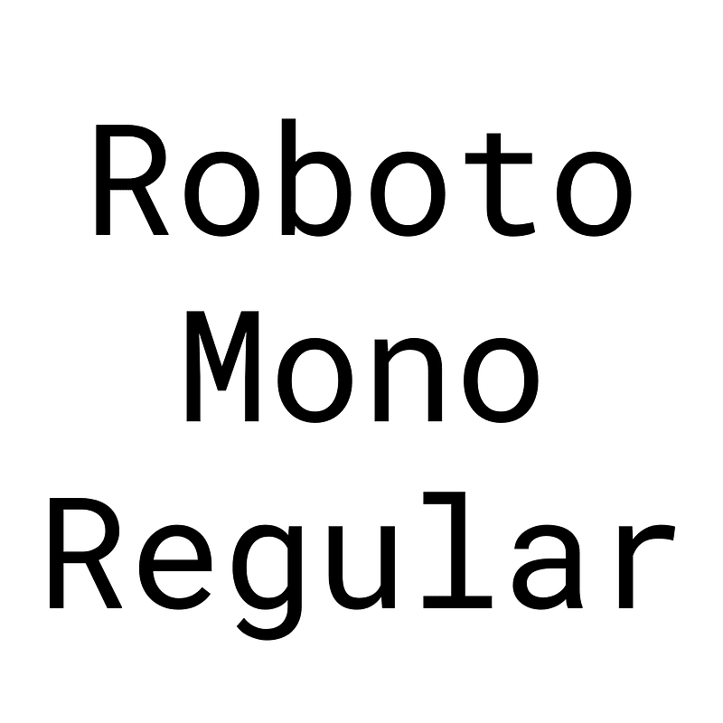 Roboto Mono Regular font - Free fonts on Creazilla | Creazilla