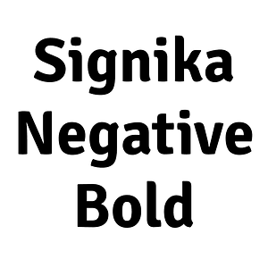 Signika Negative Semi Bold font - Free fonts on Creazilla | Creazilla