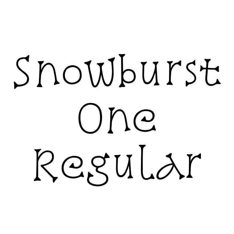 Snowburst One Regular - Free fonts on creazilla.com