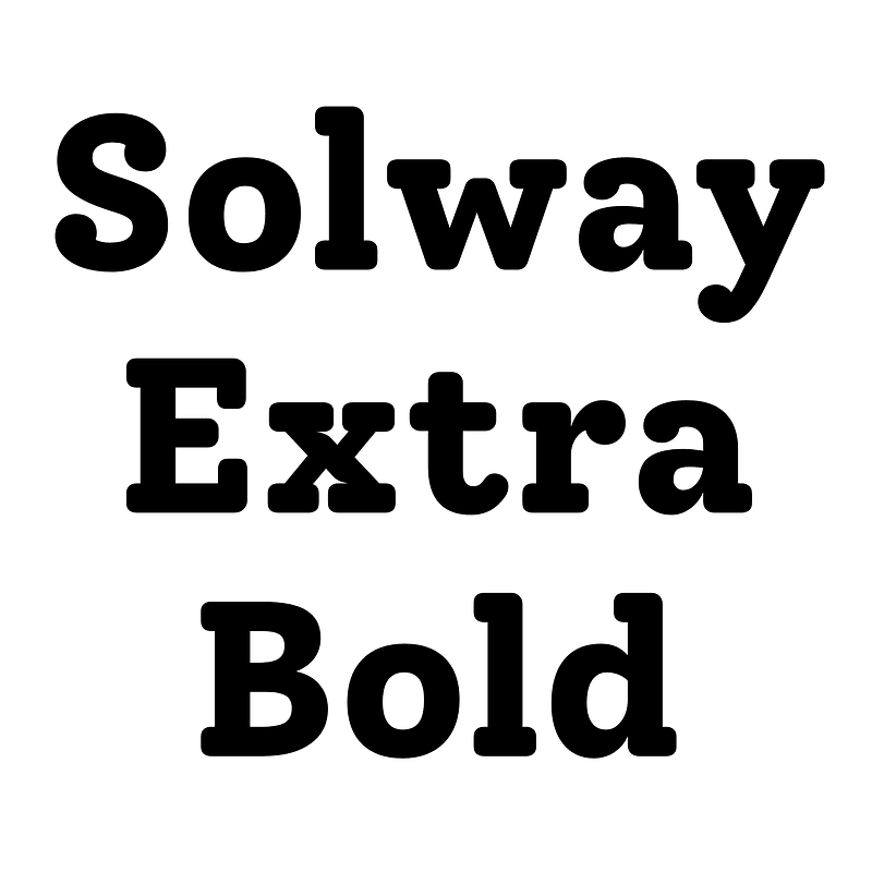 Solway Extra Bold - Free fonts on creazilla.com