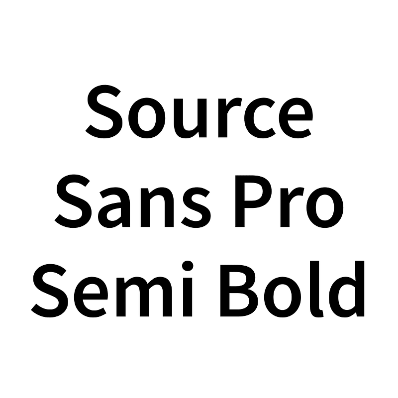 Source Sans Pro Semi Bold - Free fonts on creazilla.com