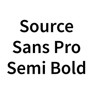 Source Sans Pro Semi Bold - Free fonts on creazilla.com