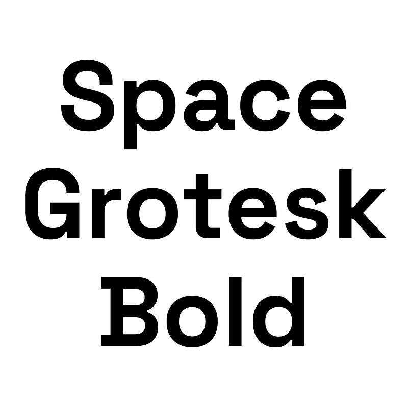 Space Grotesk Bold font - Free fonts on Creazilla | Creazilla
