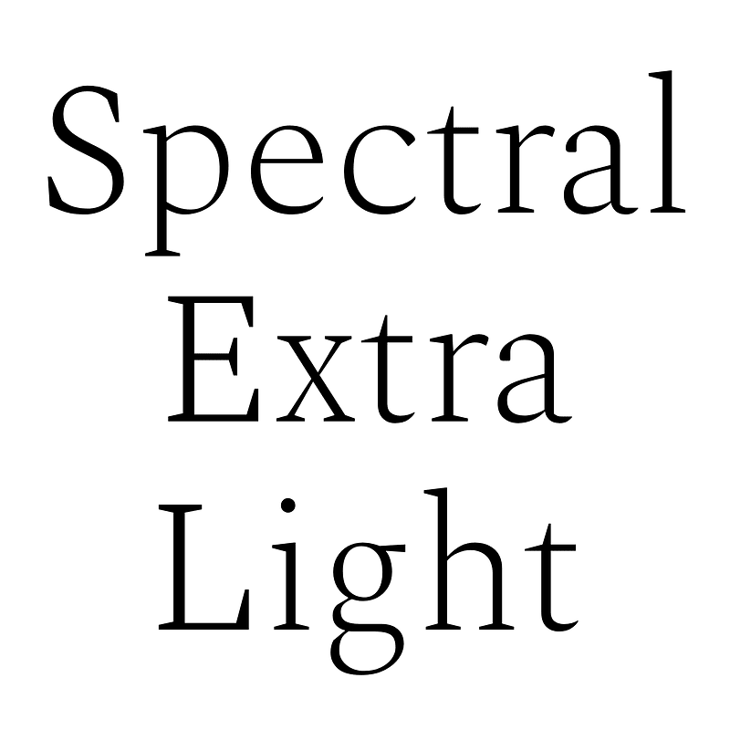 Spectral Extra Light font - Free fonts on Creazilla | Creazilla