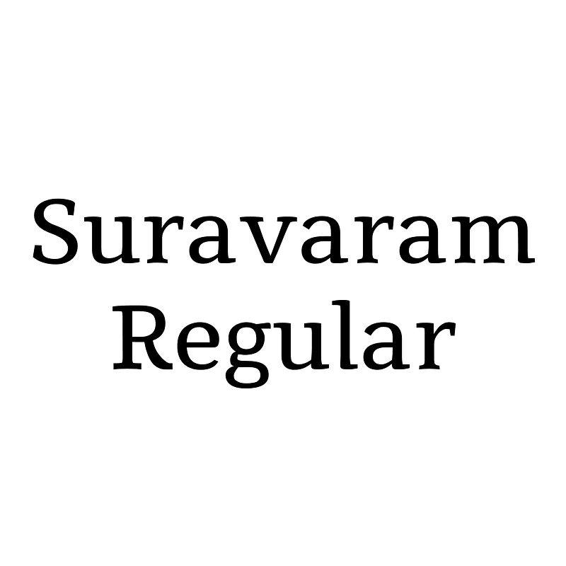 Suravaram Regular | Creazilla