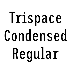 Trispace Regular | Creazilla