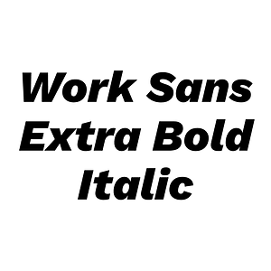 Work Sans Bold font - Free fonts on Creazilla | Creazilla