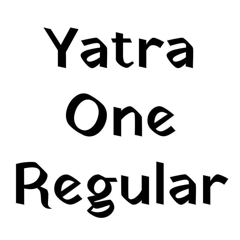 Yatra One Regular - Free fonts on creazilla.com