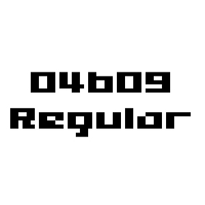 04b09 Regular - Free fonts on creazilla.com
