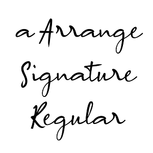 a Arrange Signature Regular - Free fonts on creazilla.com