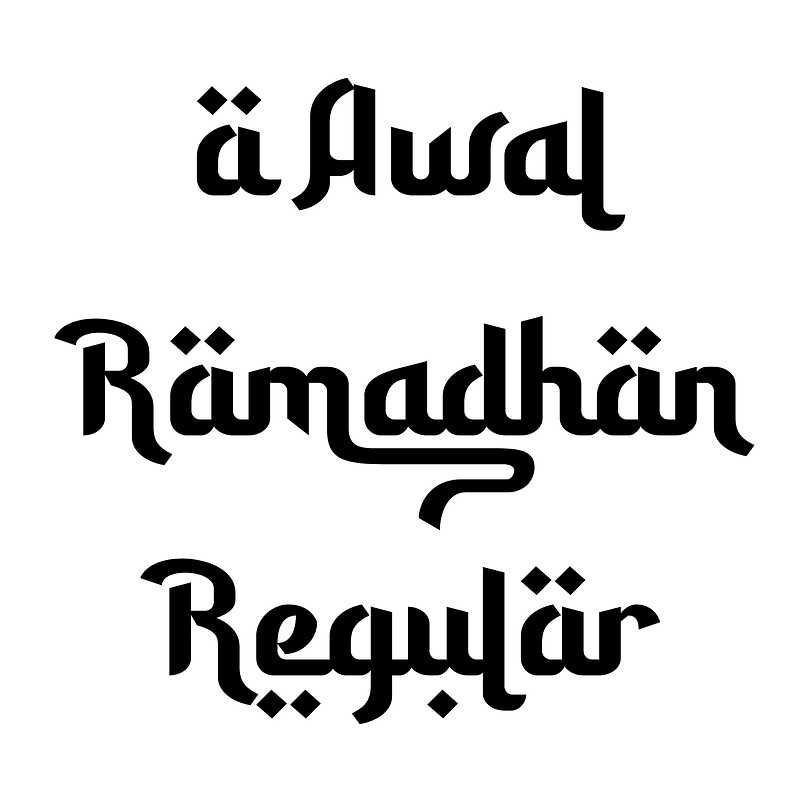 a Awal Ramadhan Regular font - Free fonts on Creazilla | Creazilla