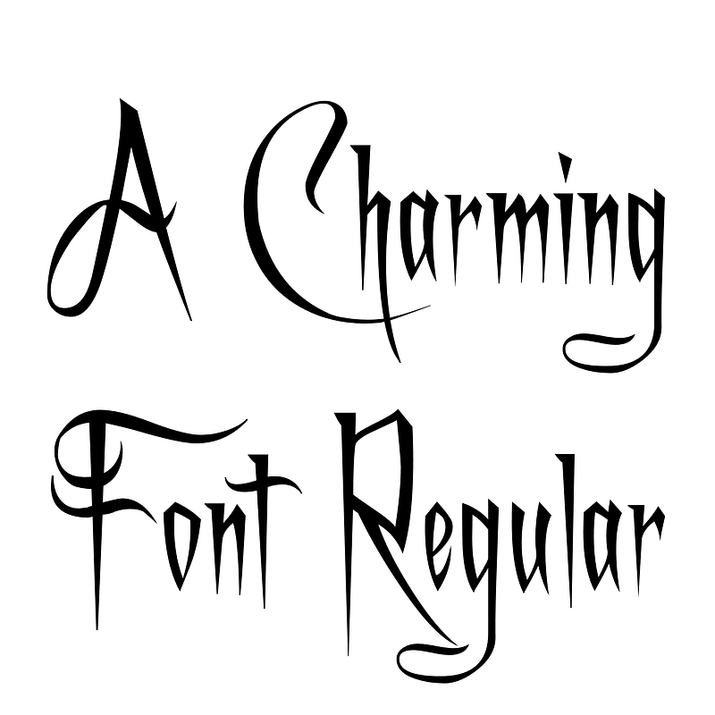 A Charming Font Regular font - Free fonts on Creazilla | Creazilla