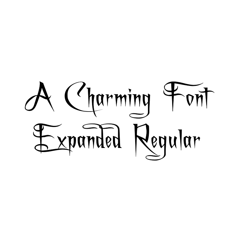 A Charming Font Expanded Regular - Free fonts on creazilla.com