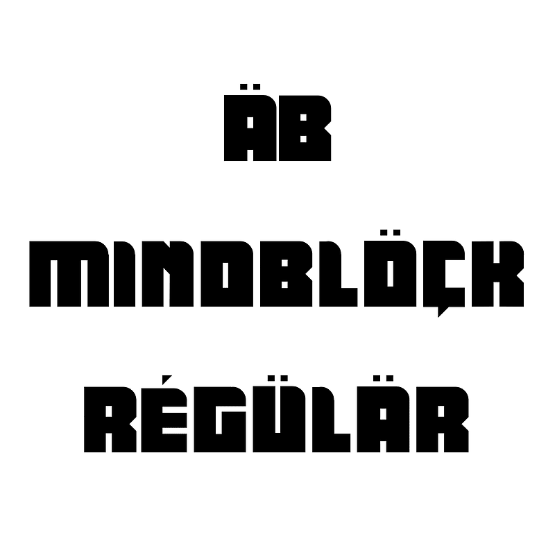 AB Mindblock Regular font - Free fonts on Creazilla | Creazilla