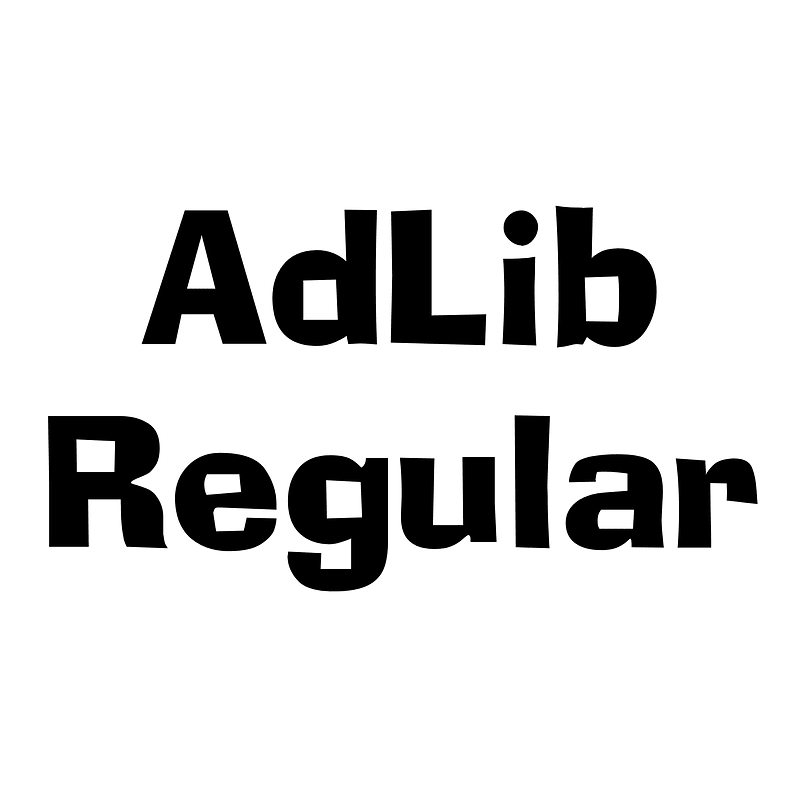 AdLib Regular font - Free fonts on Creazilla | Creazilla