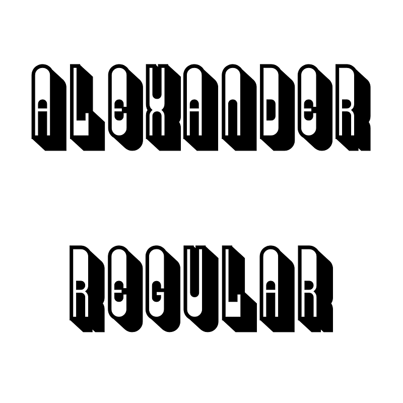 Alexander Regular Font Free Fonts On Creazilla Creazilla