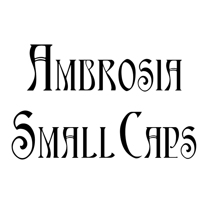 Ambrosia SmallCaps font - Free fonts on Creazilla | Creazilla