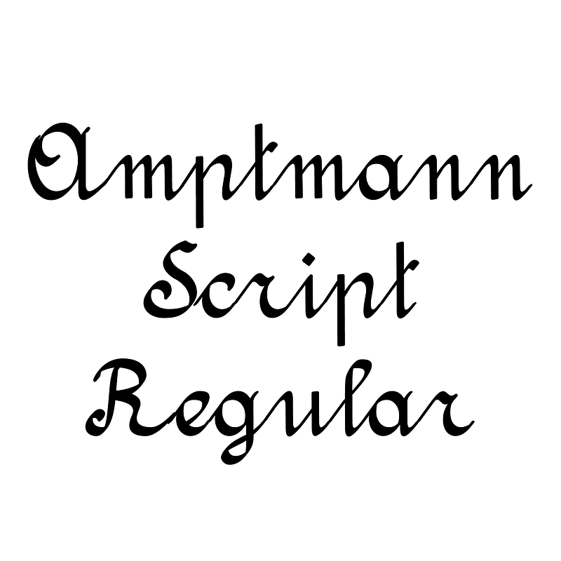 Amptmann Script Regular - Free fonts on creazilla.com