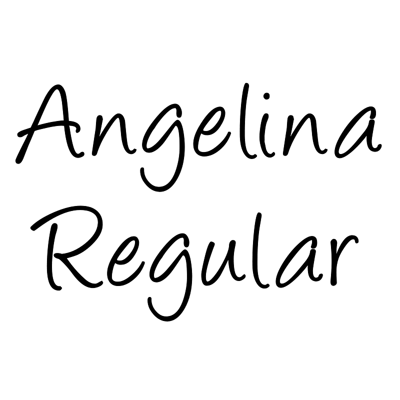 Angelina Regular font - Free fonts on Creazilla | Creazilla