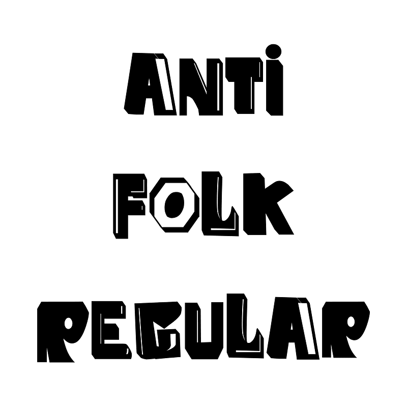 anti folk Regular font - Free fonts on Creazilla | Creazilla