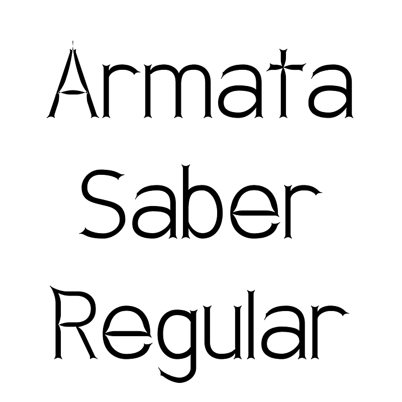 Armata Saber Regular - Free fonts on creazilla.com