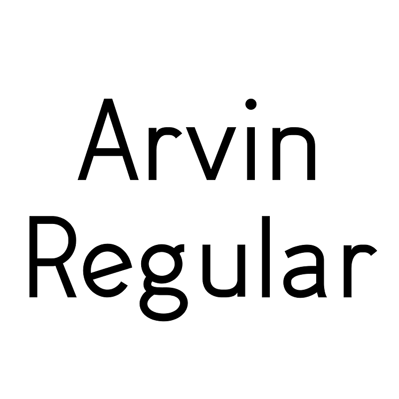 Arvin Regular - Free fonts on creazilla.com