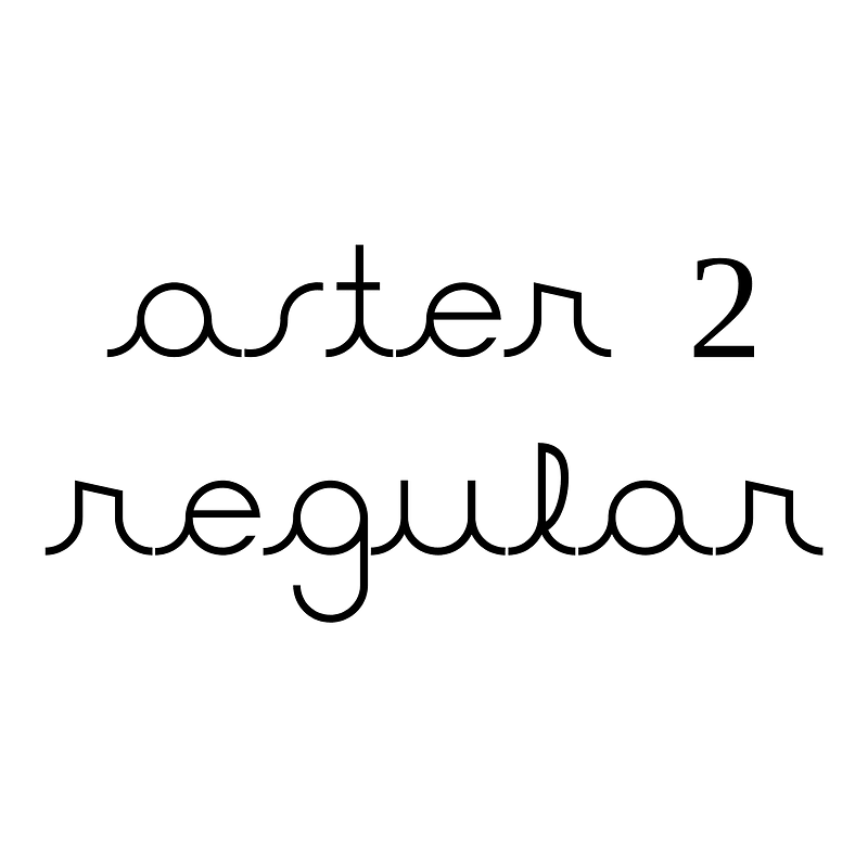 Aster 2 Regular - Free fonts on creazilla.com
