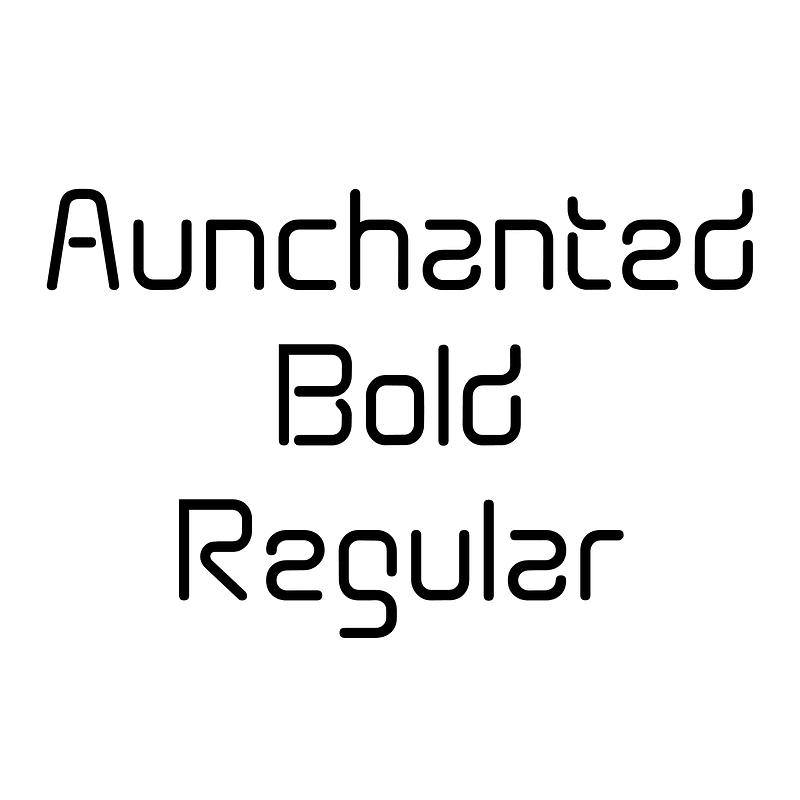 Aunchanted Bold Regular | Creazilla