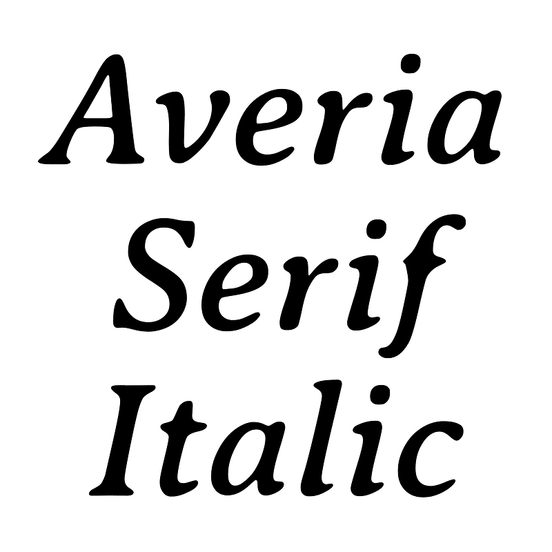 Averia Serif Italic - Free fonts on creazilla.com