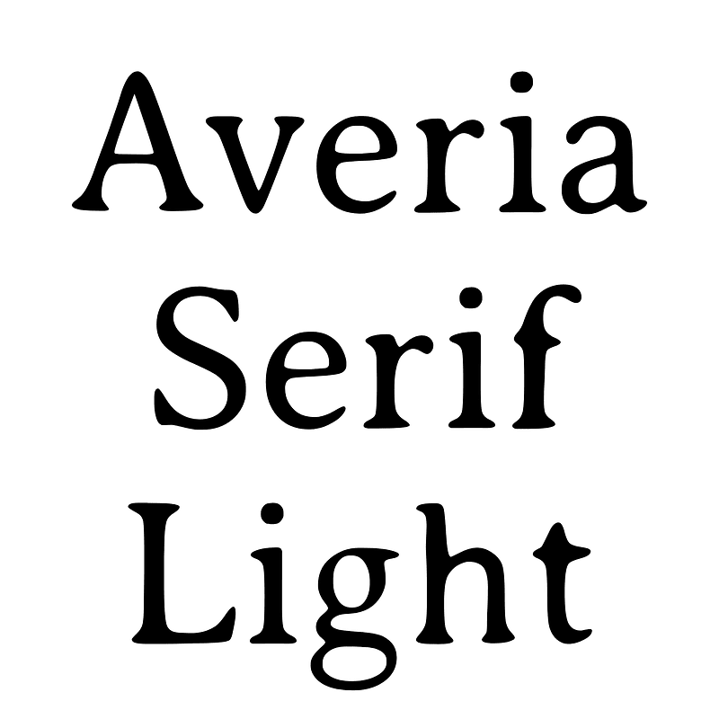 Averia Serif Light - Free fonts on creazilla.com