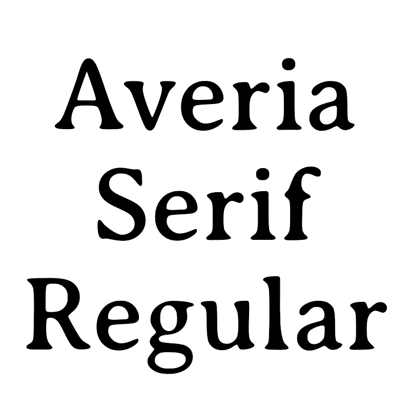 Averia Serif Regular - Free fonts on creazilla.com