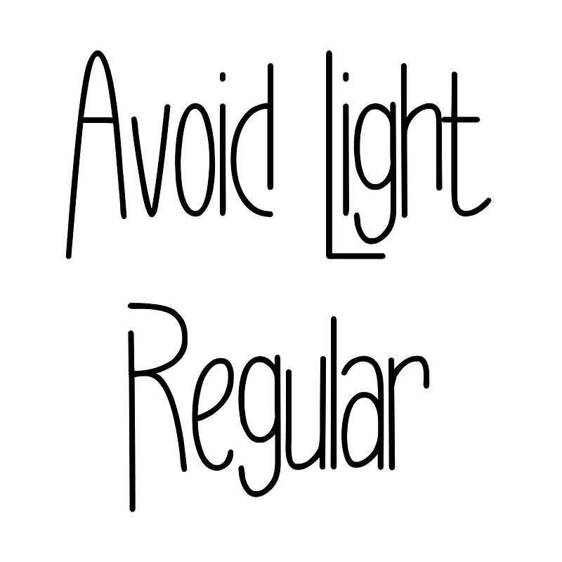 Avoid Light Regular font - Free fonts on Creazilla | Creazilla