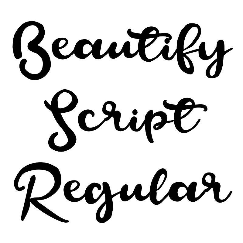 Beautify Script Regular - Free fonts on creazilla.com