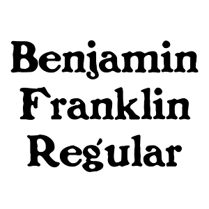 Benjamin Franklin Regular - Free fonts on creazilla.com