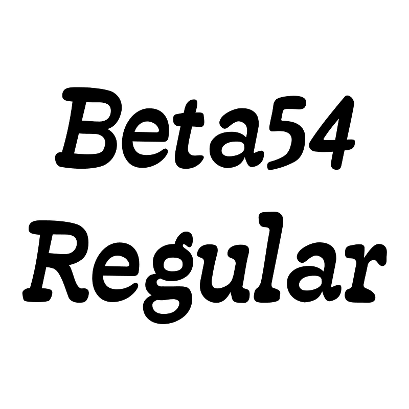 Beta54 Regular | Creazilla