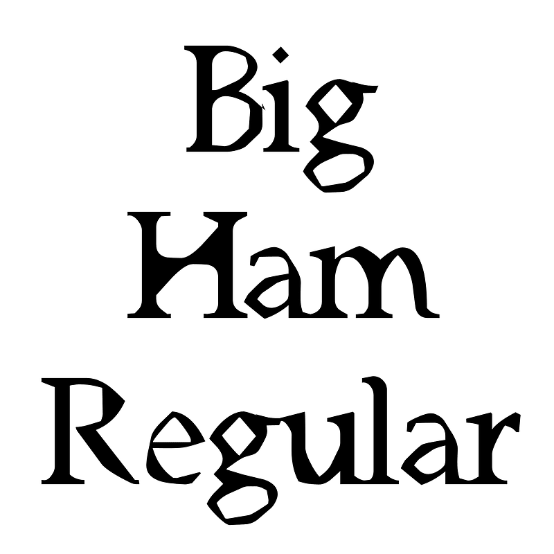 Big Ham Regular font - Free fonts on Creazilla | Creazilla