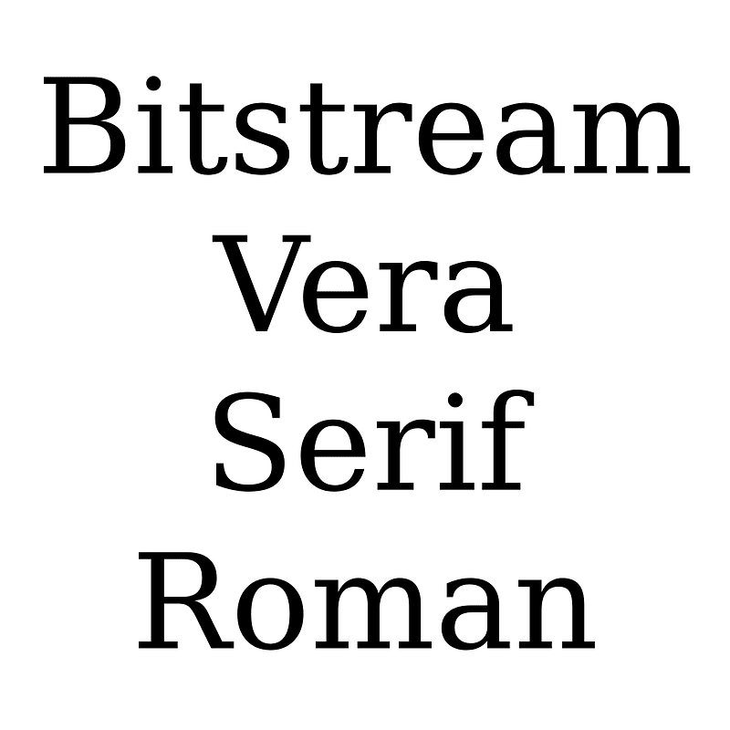 Bitstream Vera Serif Roman font - Free fonts on Creazilla | Creazilla