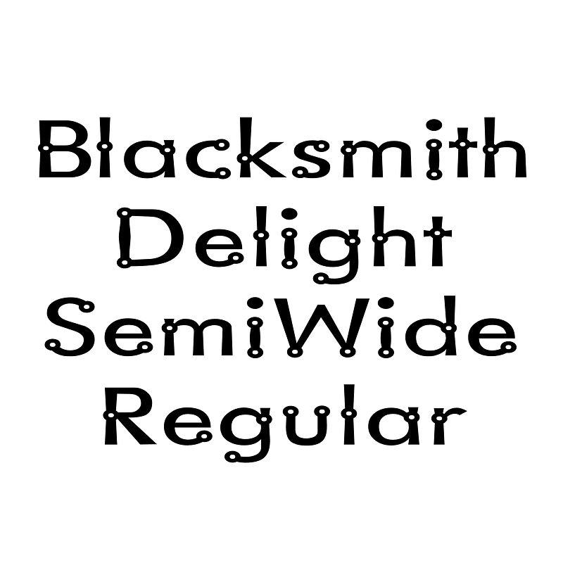 Blacksmith Delight SemiWide Regular font - Free fonts on Creazilla ...