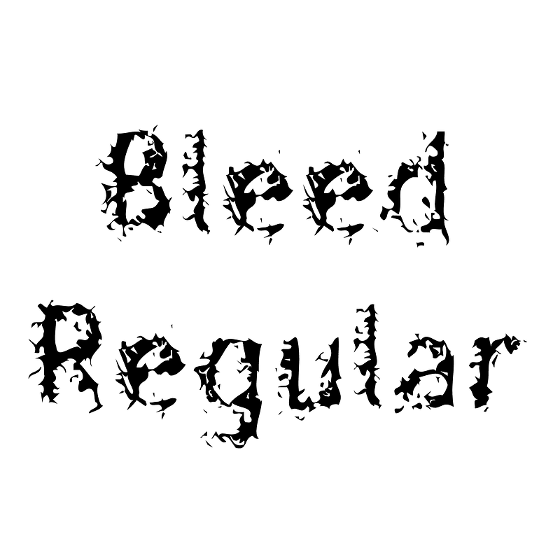 Bleed Regular font - Free fonts on Creazilla | Creazilla