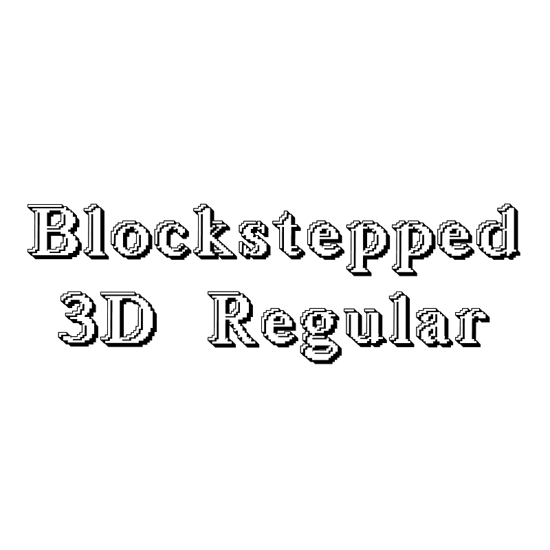 Blockstepped 3D Regular | Creazilla