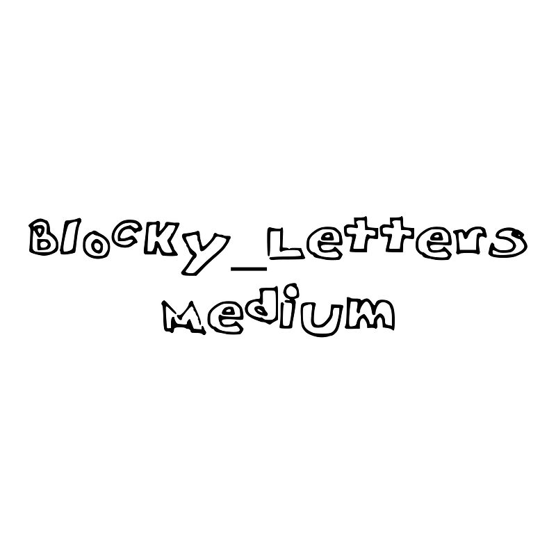 Blocky_Letters Medium font - Free fonts on Creazilla | Creazilla
