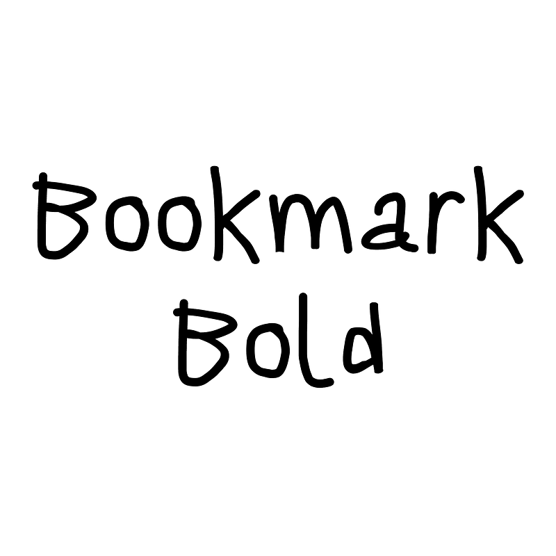 Bookmark Bold - Free fonts on creazilla.com
