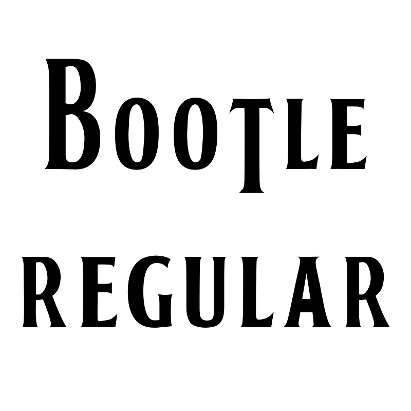 BOOTLE Regular font - Free fonts on Creazilla | Creazilla