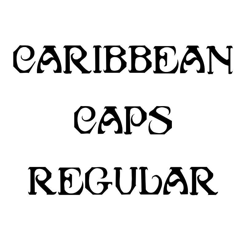 Caribbean Caps Regular - Free fonts on creazilla.com