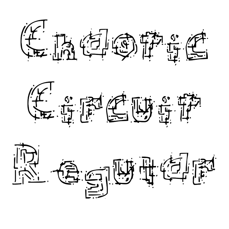 Chaotic Circuit Regular font - Free fonts on Creazilla | Creazilla