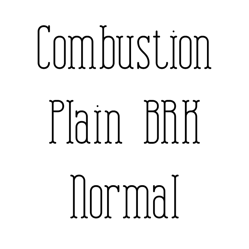 Combustion Plain BRK Normal - Free fonts on creazilla.com