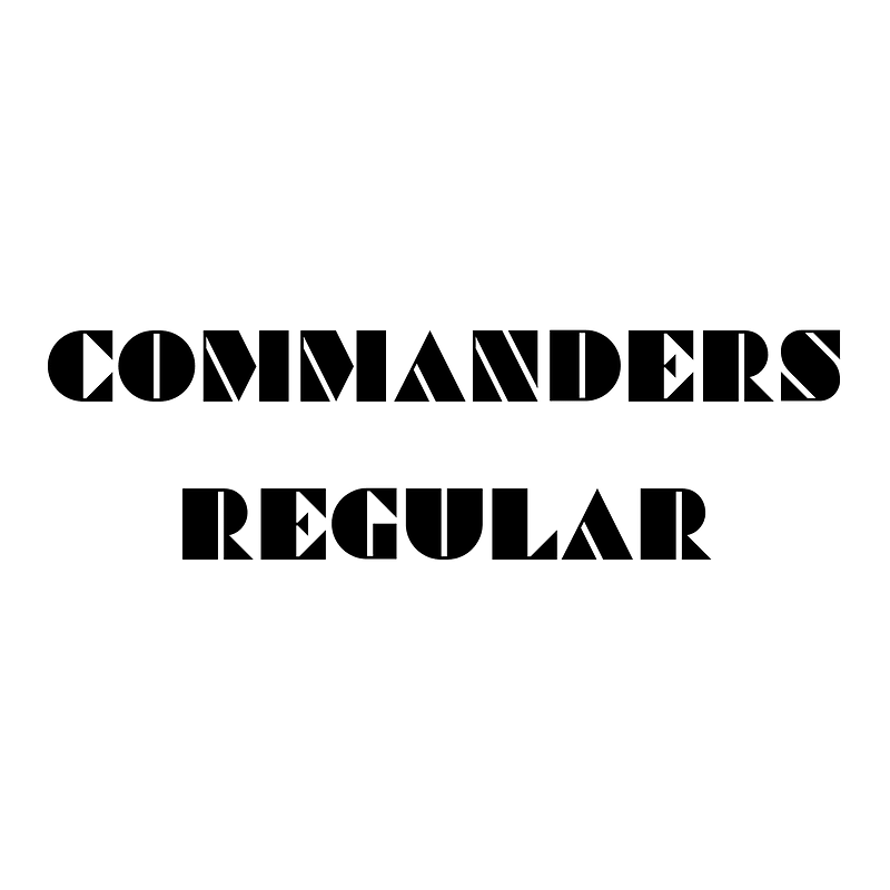 Commanders Regular font - Free fonts on Creazilla | Creazilla