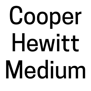 Cooper Hewitt Heavy | Creazilla